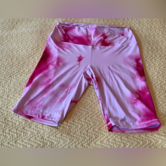 rae mode | Shorts | Rae Mode Shades Of Pink Tyedye Bike Shorts | Poshmark